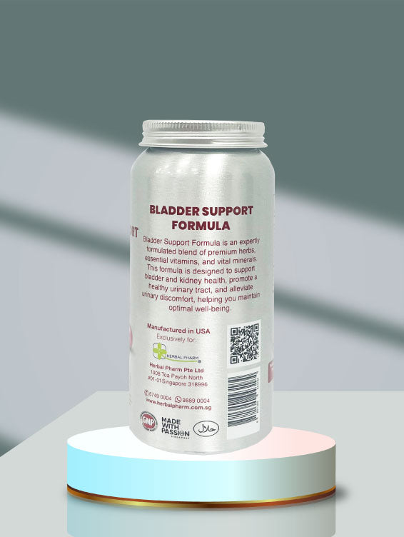 Bladder Control Support Supplement - 60 Capsules | Herbal Pharm Singapore