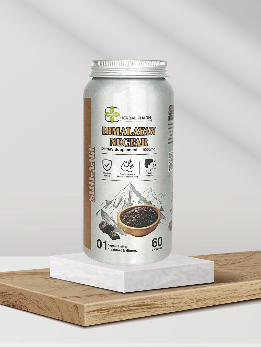 Shilajit Himalayan Nectar Capsules | Natural Energy Supplement | Herbal ...